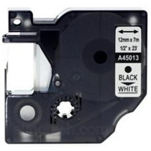 DYMO D1 45013 Label Tape Black on White compatible